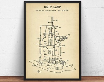 Optometrist Trial Frame Patent Print Optical Shop Poster