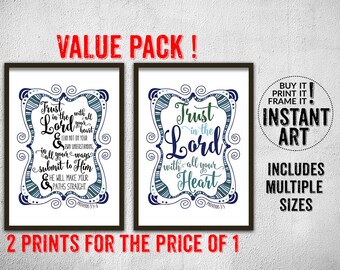 Proverbs 3:5 Plaque Trust In The Lord With All Your Heart