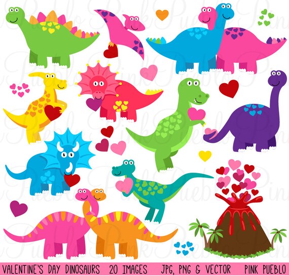 Valentine's Day Dinosaur Clip Art Clipart Valentine