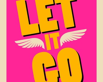 Let it go poster | Etsy