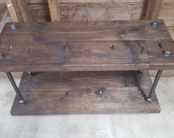 Rustic tv stand | Etsy