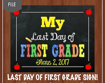First Day of Third Grade Printable Signs Last Day of Third