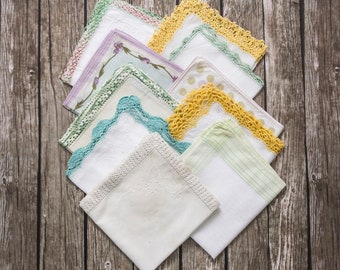 Vintage Handkerchiefs | Etsy