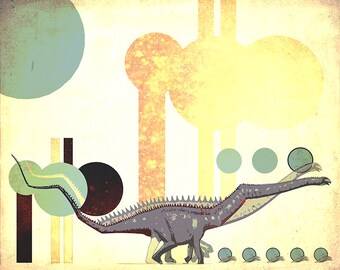 Abstract dinosaur | Etsy