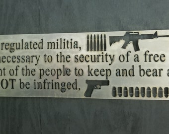 2nd amendment sign | Etsy