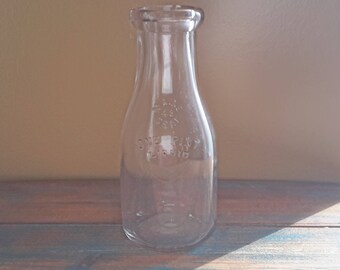 Michigan milk bottle | Etsy