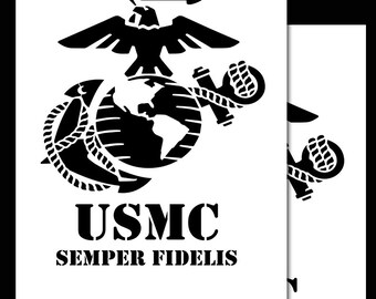 Usmc stencil | Etsy