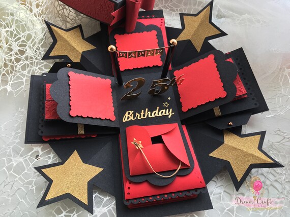 Red Exploding Photo Box Explosion Box Christmas Gift Photo