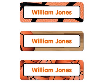 Basketball stickers basketball label orange round tag