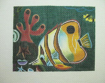 Fish needlepoint | Etsy