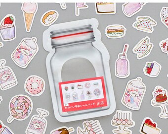 Cute food stickers | Etsy