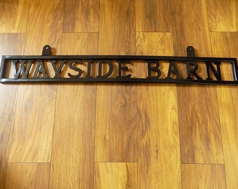 Wrought iron sign | Etsy