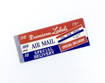 Air mail stickers | Etsy