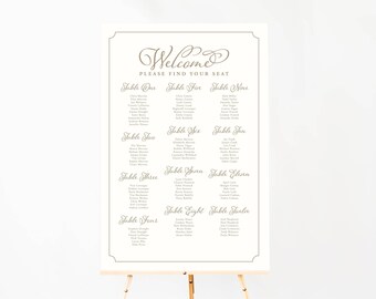 Seating chart frame | Etsy