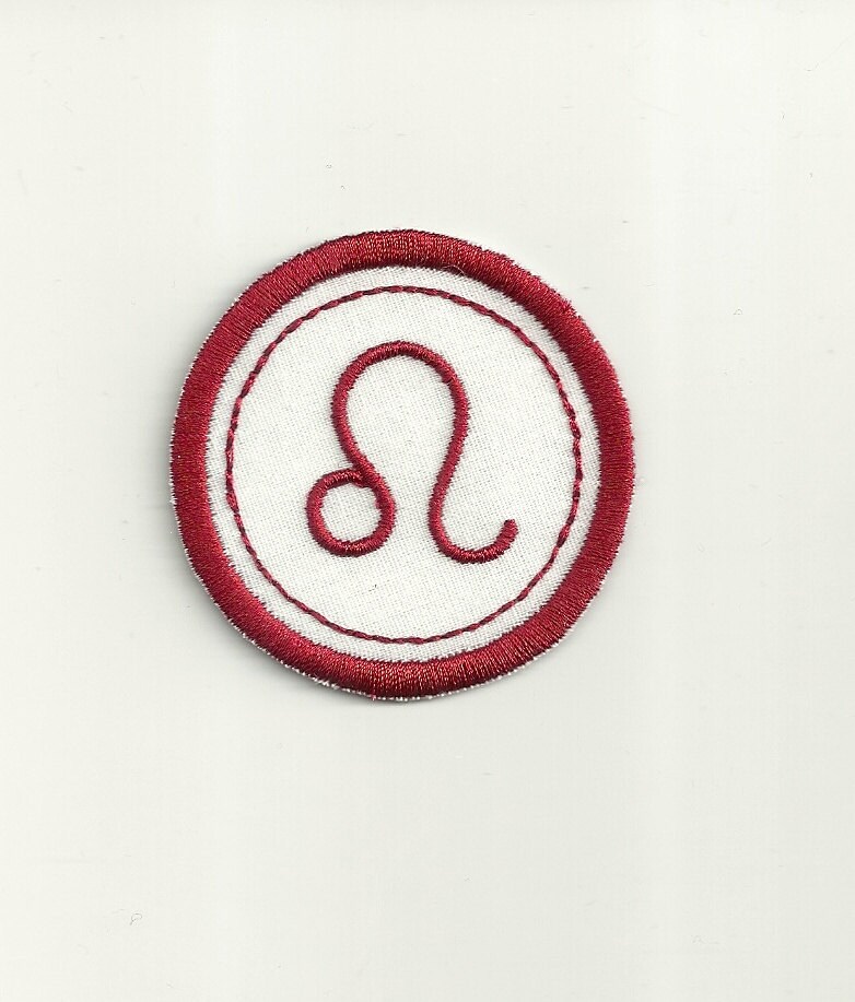 Zodiac Leo Merit Badge Patch Any Color Combo Custom Made