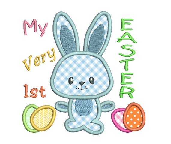 My 1st Easter Applique Embroidery Design Cute My First Easter