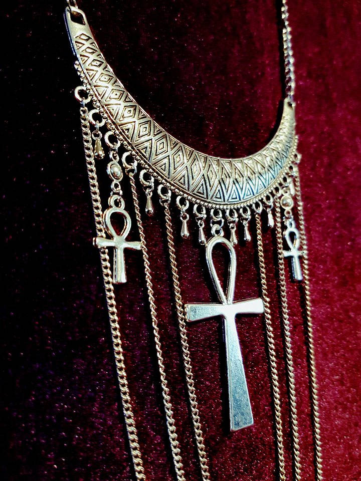 Ankh Neckpiece & Luciferian Neckpiece - Ankh gothic boho bohemian ...