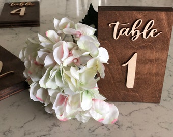 Rustic table numbers | Etsy