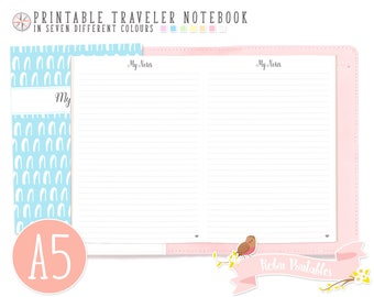 A5 My Passwords Traveler Notebook Refill. Printable TN PDF