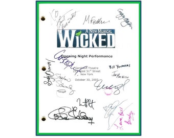 Mary Poppins Broadway Script Signed 16X Autographed Opening