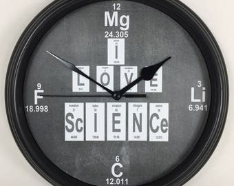 Science clock | Etsy