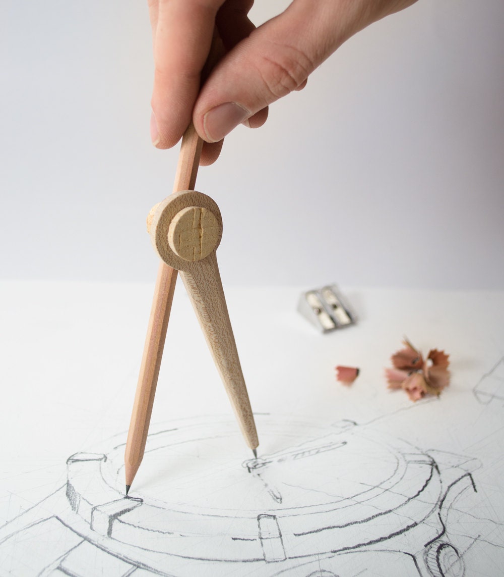 Drafting Compass Set Of 3 Drawing Or Measuring Tool