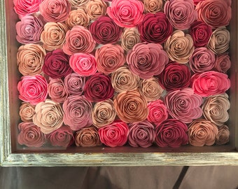 Flower shadow box | Etsy