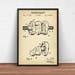 Ophthalmic Refractor Patent Print Optometry Poster Printable