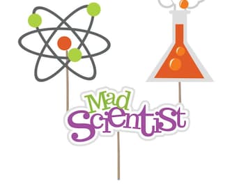 10 Mad Scientist Name Badges for Science Party
