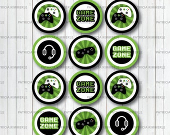 Xbox cupcake toppers | Etsy
