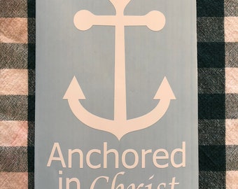 Anchored in christ | Etsy