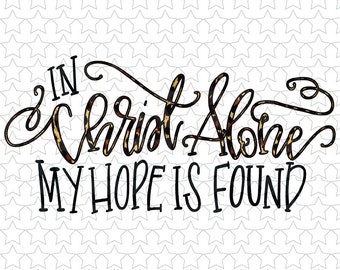 In christ alone | Etsy