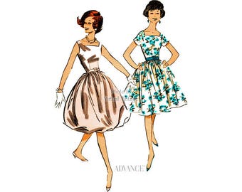 50s dress pattern | Etsy