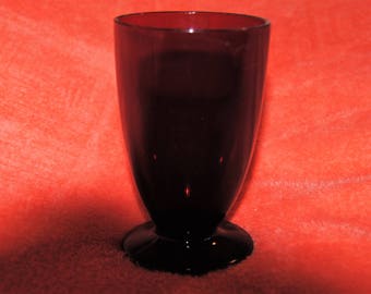 Red depression glass | Etsy