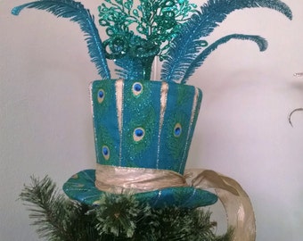 Top hat tree topper | Etsy