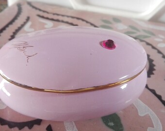 Porcelain powder box | Etsy