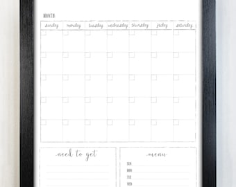 Reusable calendar | Etsy