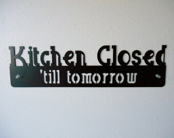 Kitchen closed sign | Etsy