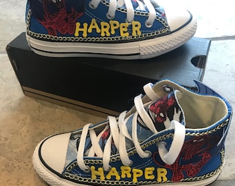 Spiderman shoes | Etsy