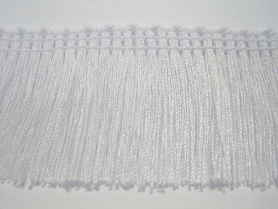 5 Yards White Cotton Tassel Trim White Trim white tassel