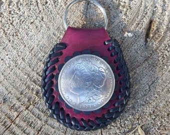 Leather key fob | Etsy