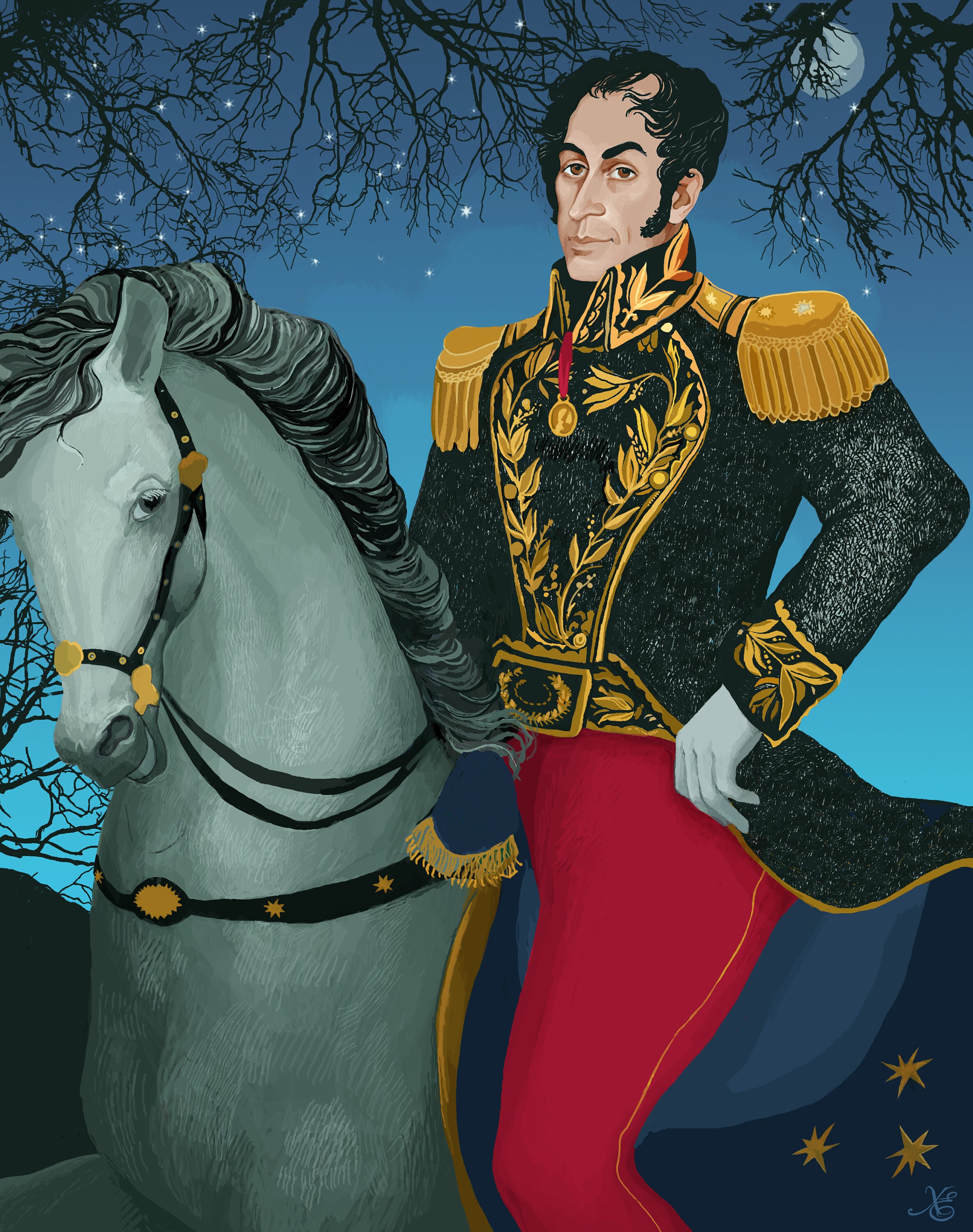 Simón Bolívar Poster A3