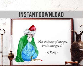 Rumi art | Etsy