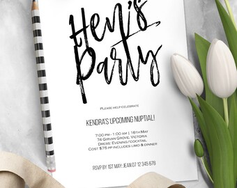 Hen party invitation | Etsy