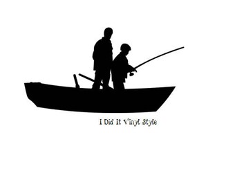 Fishing decal | Etsy
