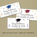 Custom Graduation Treat Bag Topper DIY Printable Digital