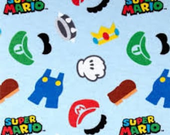 Super mario fabric | Etsy