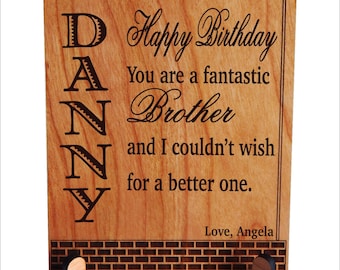 Brother plaque | Etsy