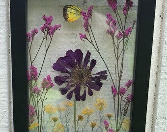 Pressed flower art | Etsy