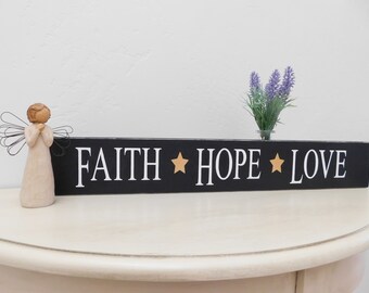 Faith hope love | Etsy